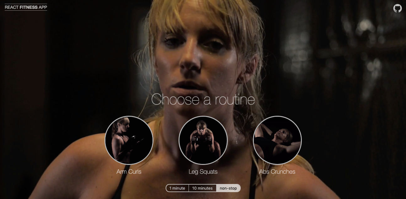 React Fitness App